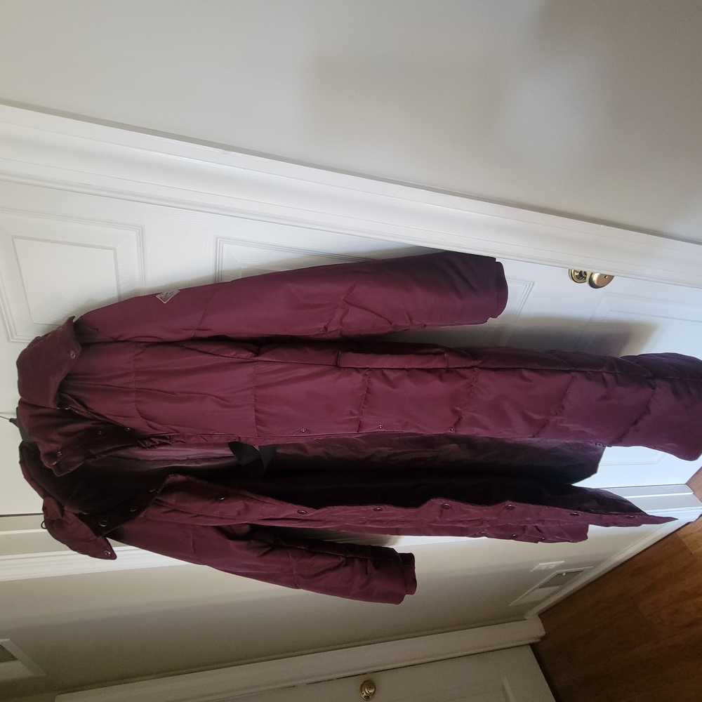 Plum Long Puffer Coat - Gem